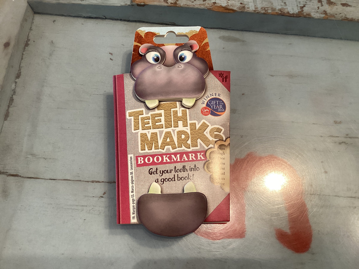 Teeth-Marks Bookmarks - Hippo – Bird and Pear