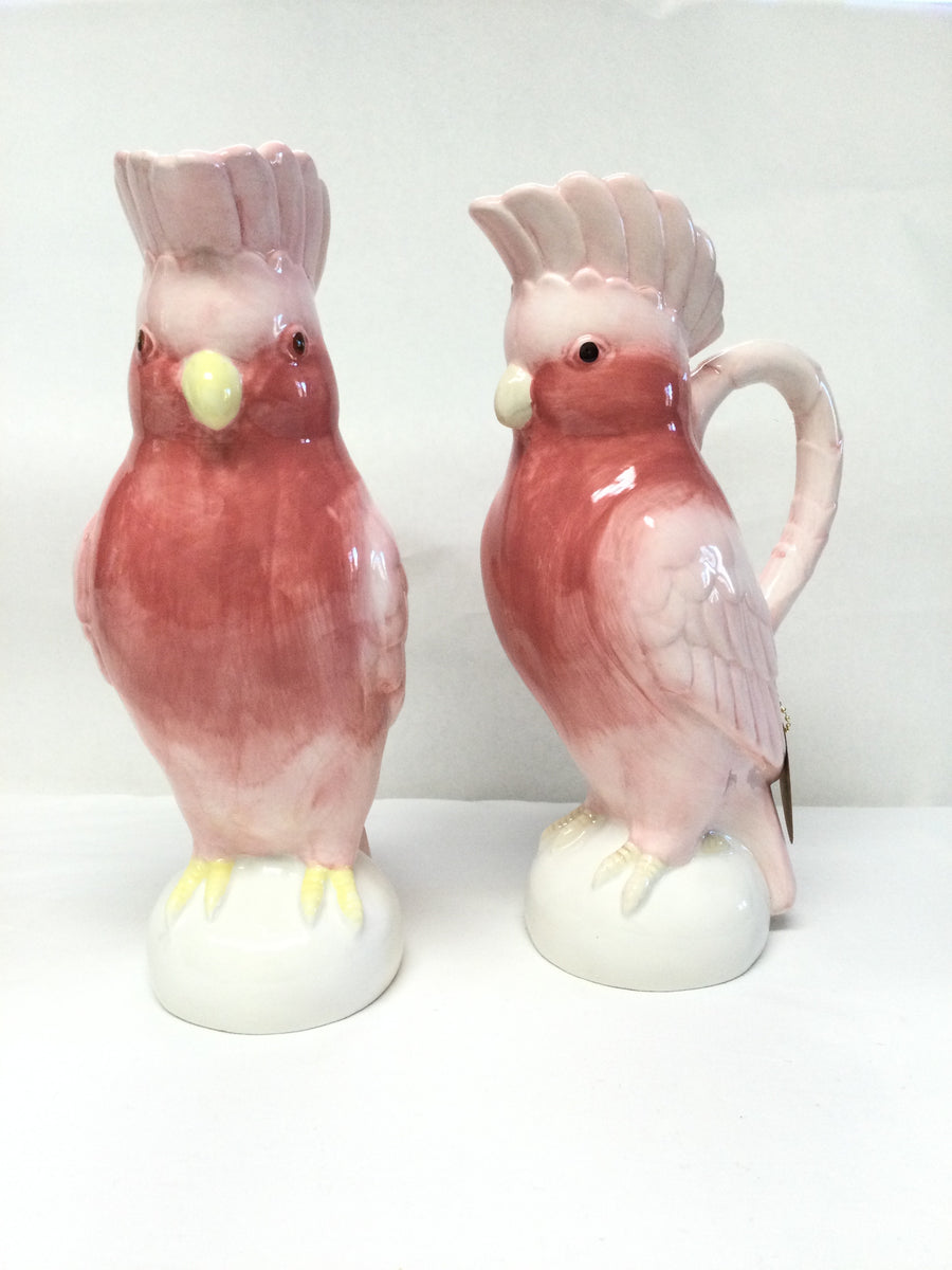 Cockatoo Pitcher – Bird and Pear